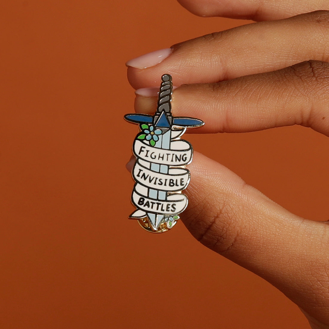 Fighting Invisible Battles Pin – Brighter Day